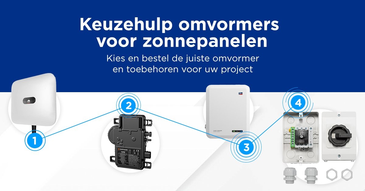 Keuzekaart omvormers voor zonnepanelen | Rexel Nederland