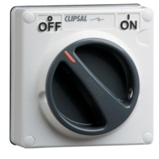 Clipsal 56SW350LE-GY | Switch Isolation 56 Series 3 Pole 50A 500V IP66 ...