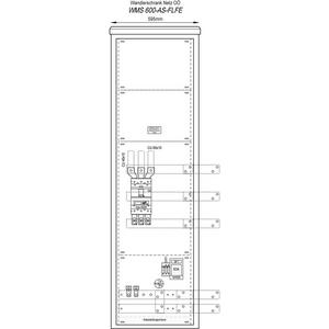 Mehler WMS 600-AS-FLFE | Anschluss-Schrank 600A Freiluft Fe | REGRO