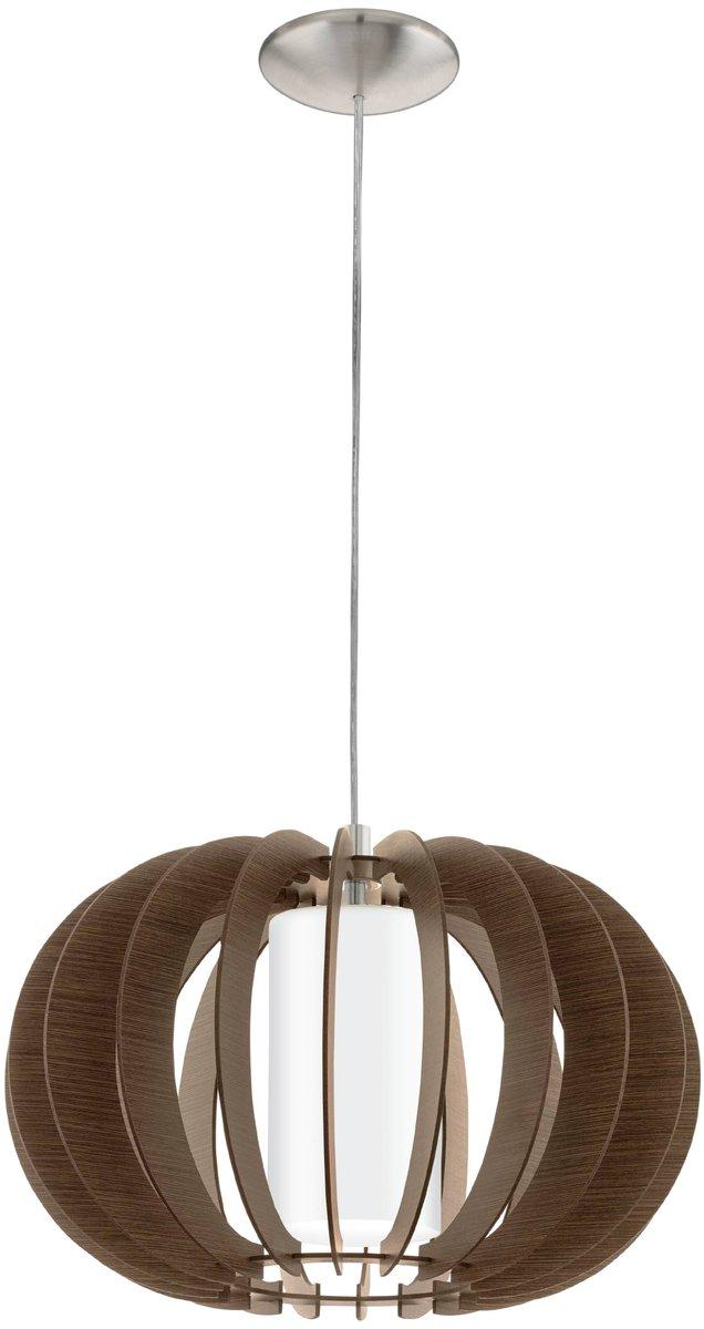 Eglo 95591 | Hängeleuchte STELLATO 3 1x60W E27 Ø400 dunkelbraun/nickel ...