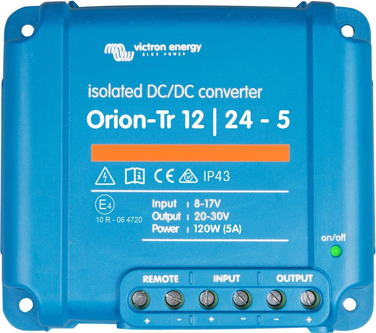 Victron Energy ORI122410110 | Orion-Tr 12/24-5A (120W) Isolated DC-DC ...